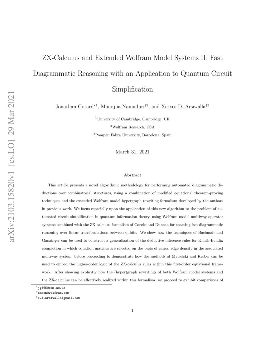 ZX-Calculus and Extended Wolfram Model Systems II: Fast Diagrammatic Reasoning with an ...